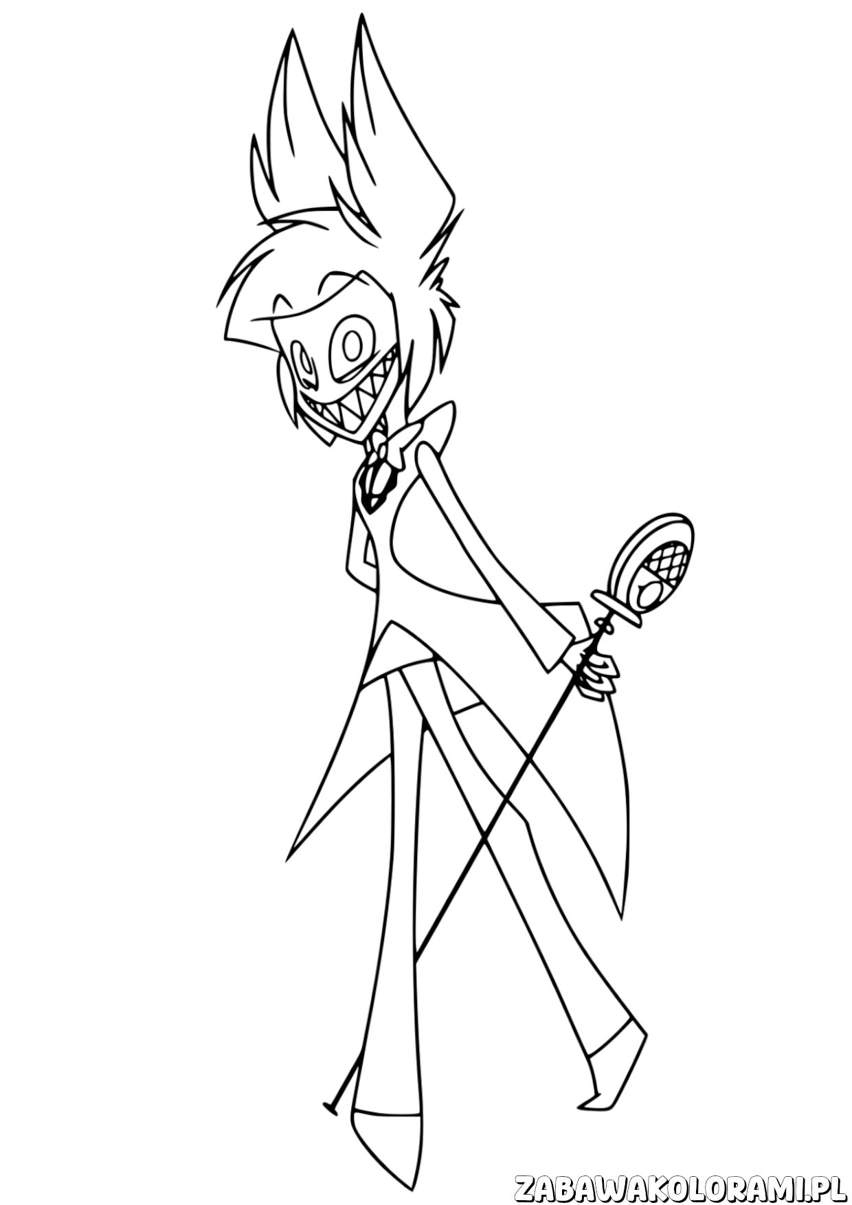 Hazbin Hotel Kolorowanki - Czarownica z Magicznego Hotelu