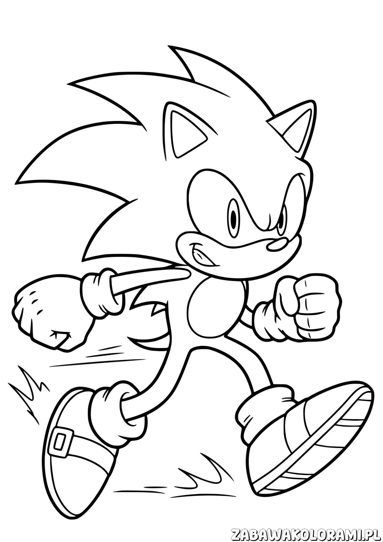 Kolorowanki Sonic Do Druku