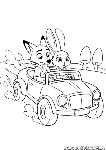 Judy Chmiel i Nick Bajer – zwierzogród 2 Kolorowanka